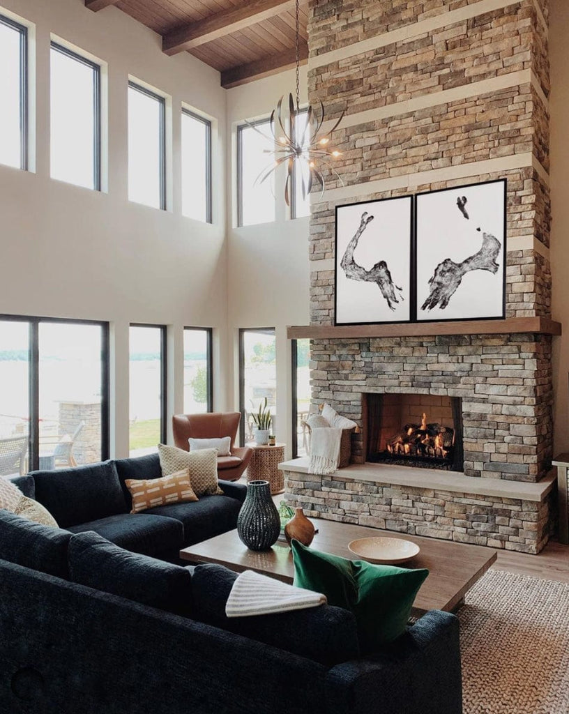 Doran High Leg Sofa - American Leather