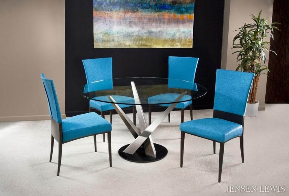 Elite Modern Crystal Round Dining Table 394RND-48
