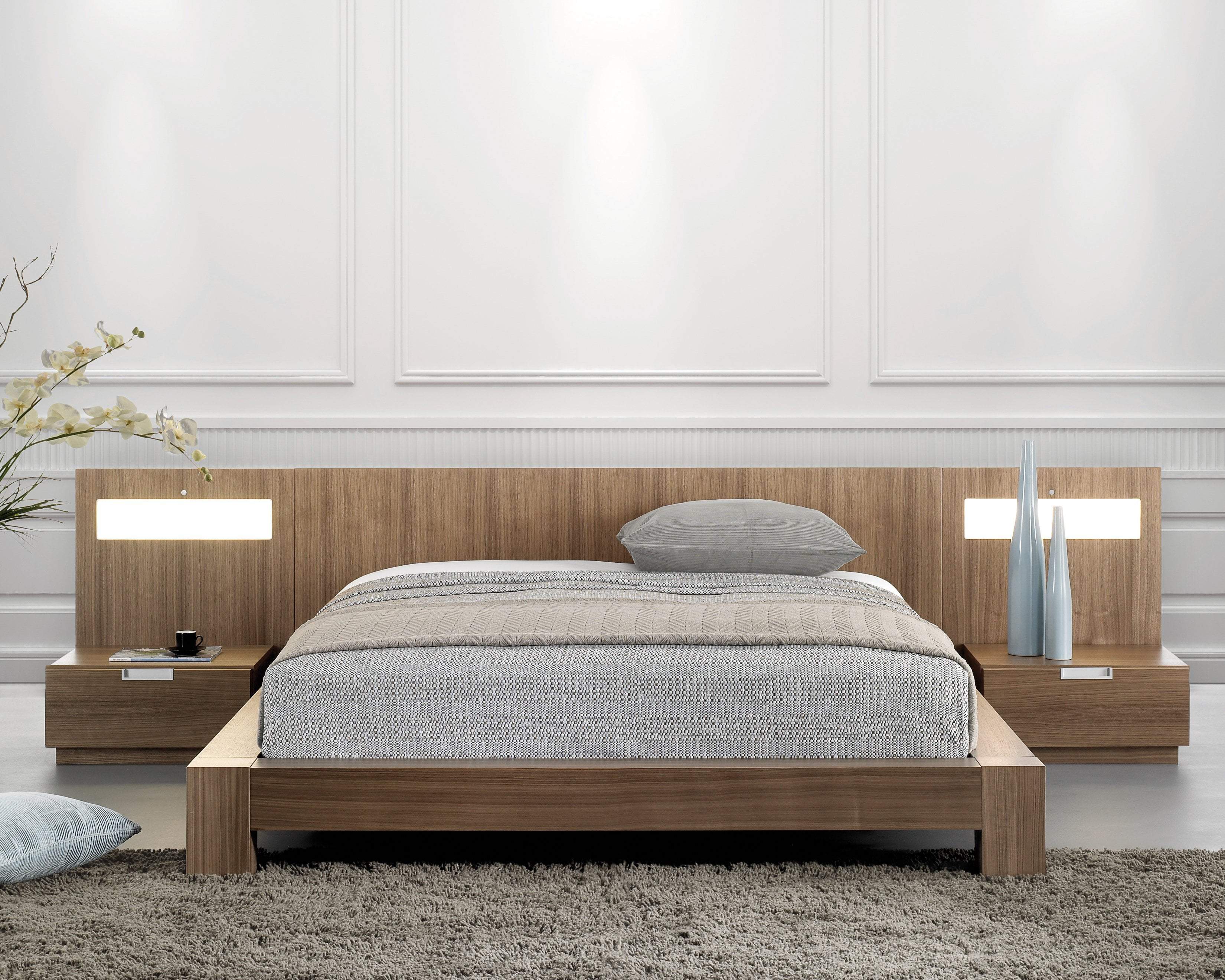 Mobican Stella Night Table Back Panel with Light – Jensen-Lewis